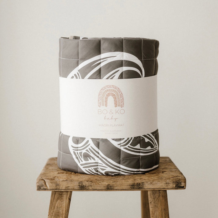 Māori Inspired Playmat (Olive) | BO & KO Baby – BO & KO BABY
