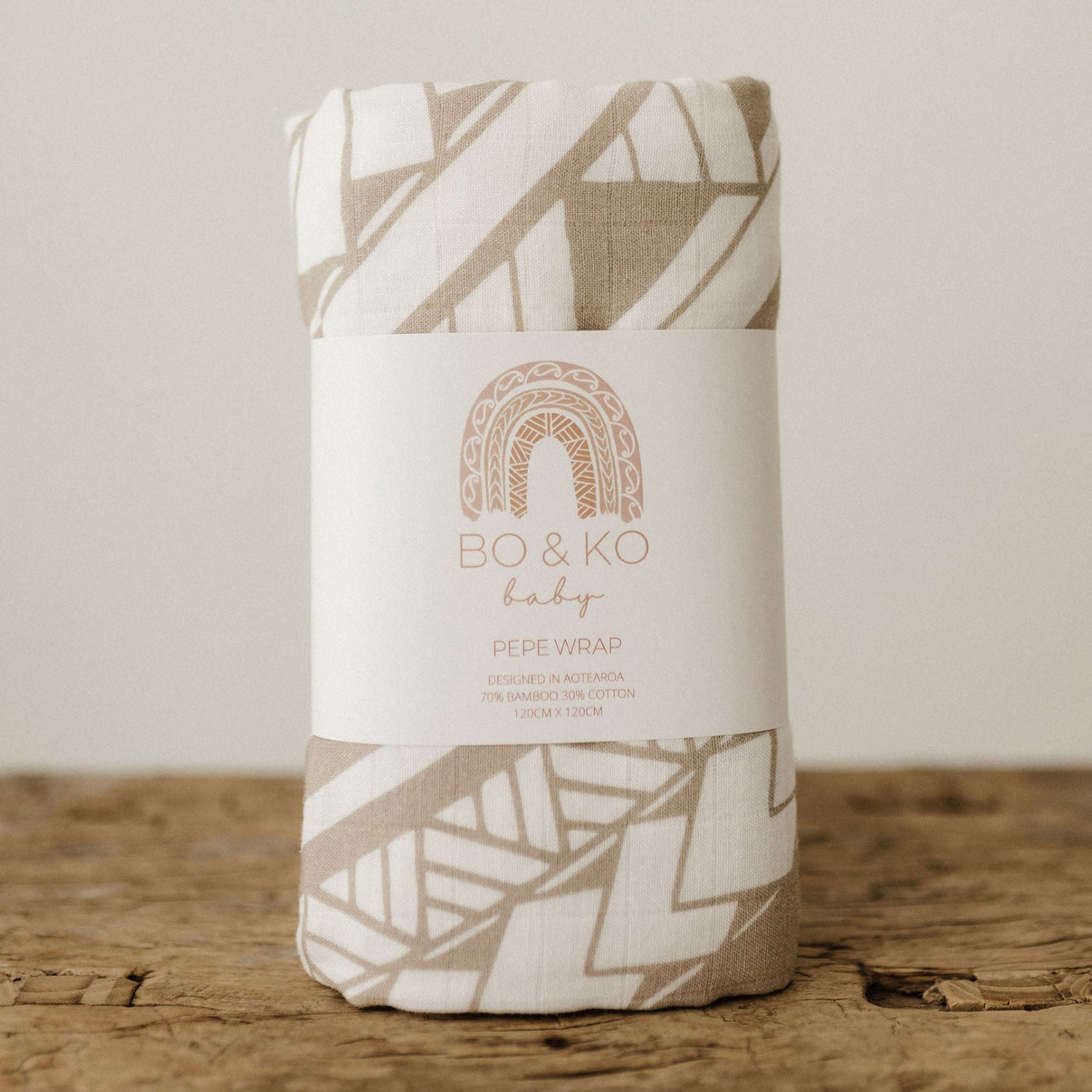 Pacific Island Pepe Wrap (Mocha) | BO & KO Baby – BO & KO BABY